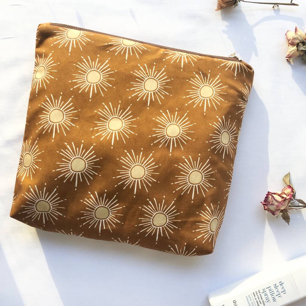 Personalised Embroidery Pouch, Padded Pouch, Makeup Bag By Mustard Monday