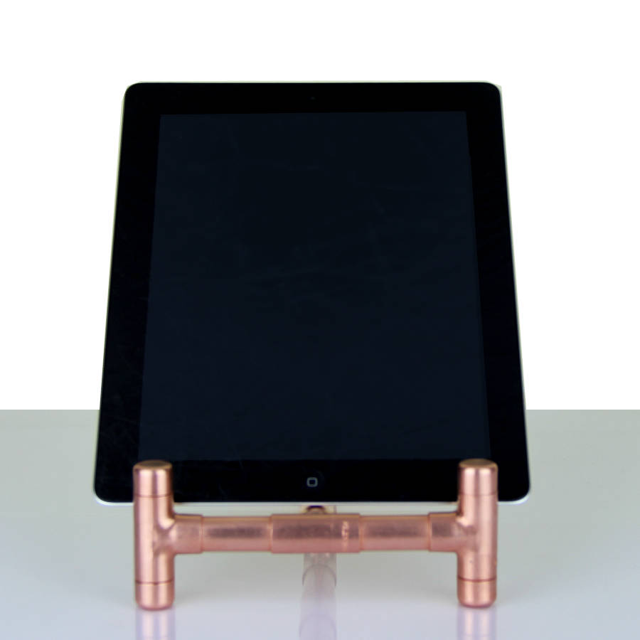 Copper Lean Back Stand For iPad Or Tablet By Proper Copper Design