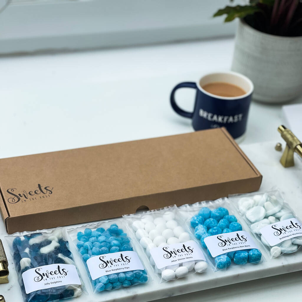 Blue Velvet Letterbox Sweets Gift Box By sweets in the post ...