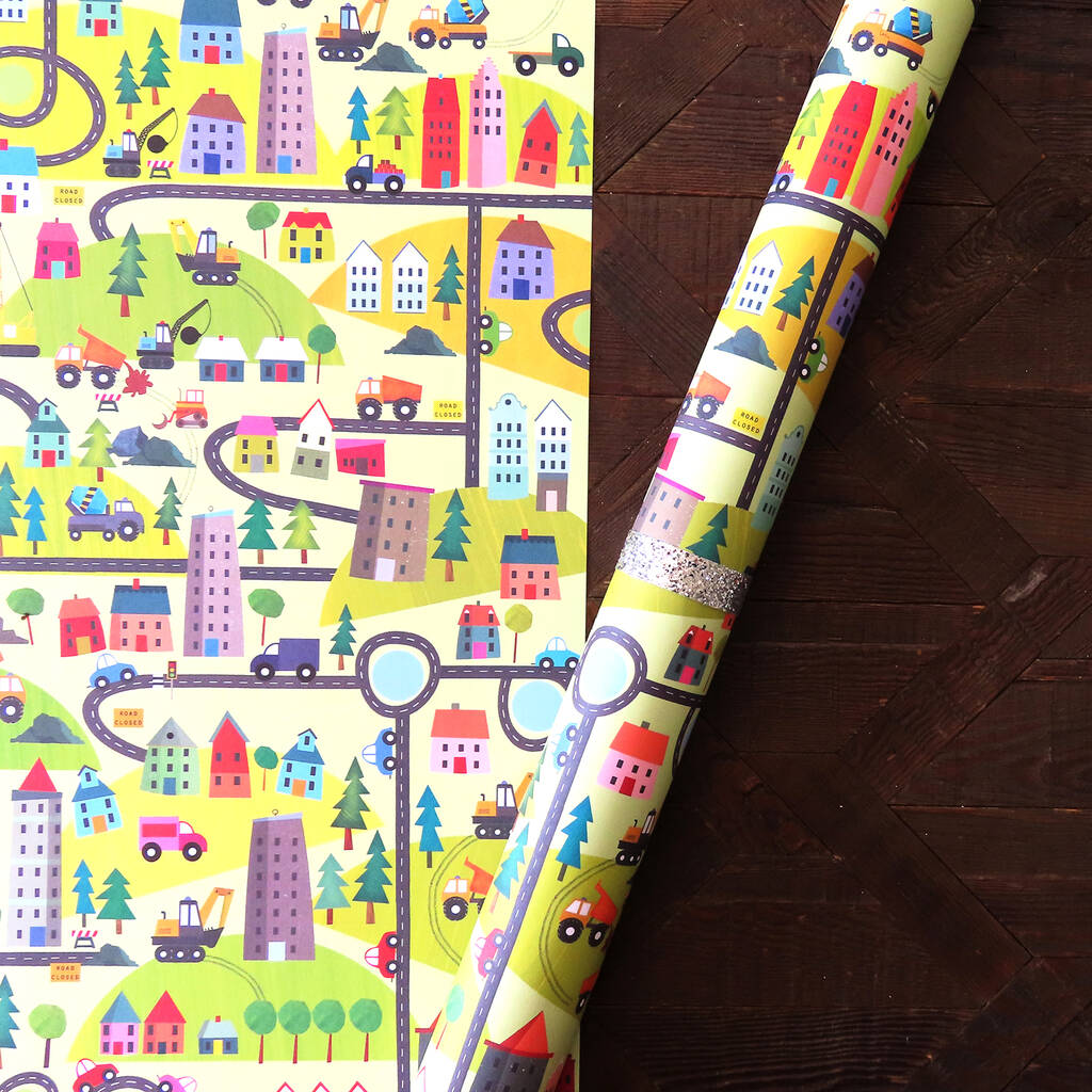 Road Wrapping Paper Two Sheets By Kali Stileman Publishing