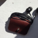 Personalised Leather Earphone Tidy Case By Studio Candice Lau ...