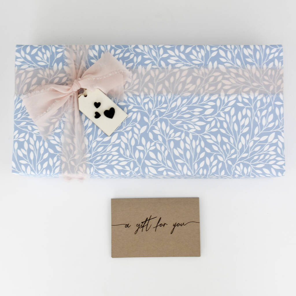 Luxury Leafy Design Gift Wrapping Paper 140gsm By Mac and lilly