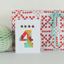 mini gold star number four card by kali stileman publishing ...