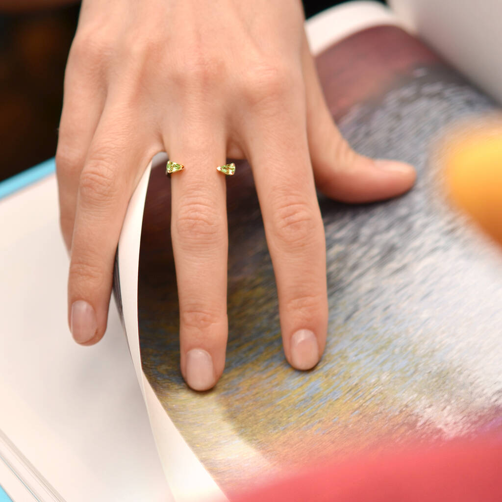 9ct Solid Yellow Gold Melissa Open Ring By Maison Ypaga ...