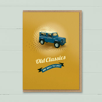 Land Rover Birthday Card By The Typecast Gallery | notonthehighstreet.com