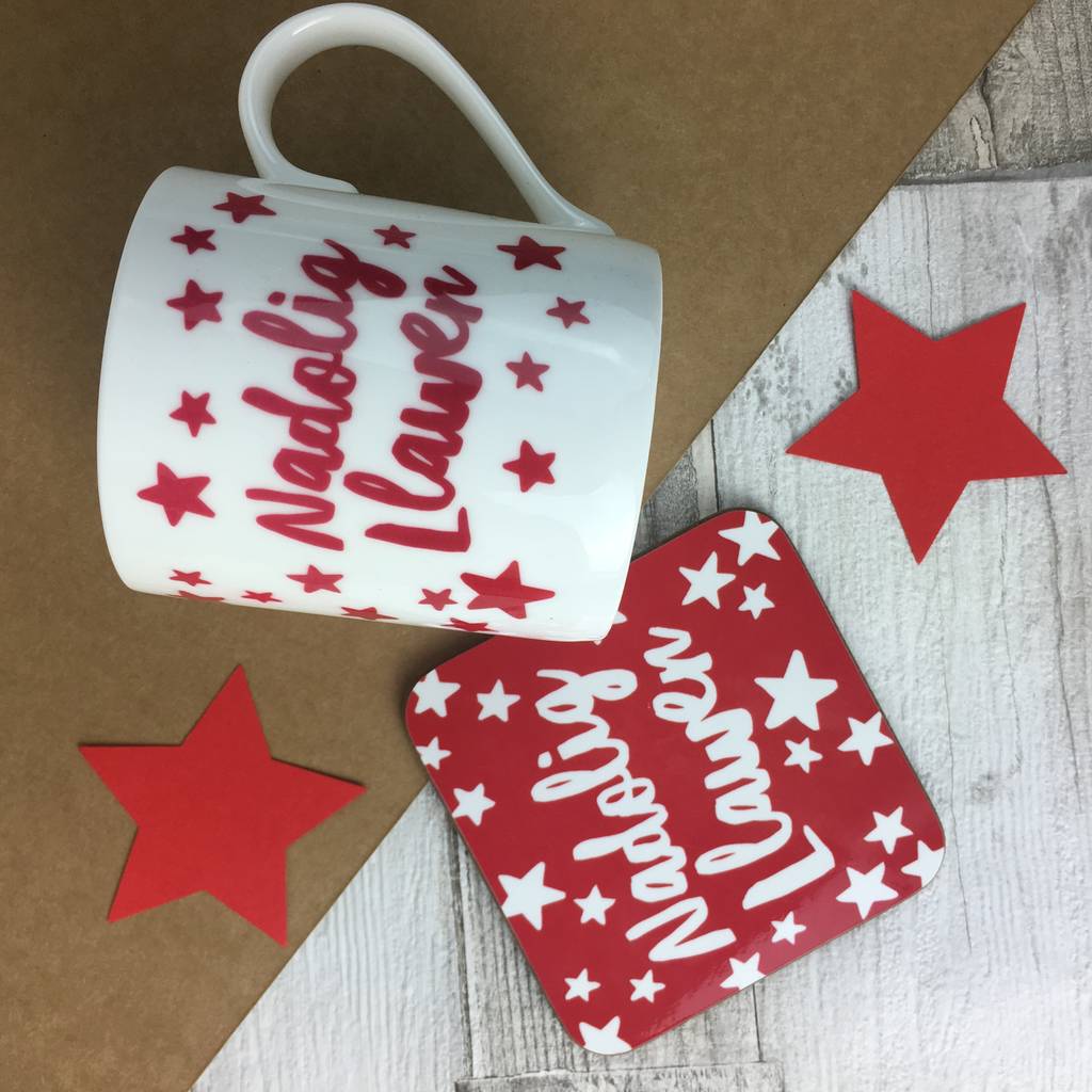 welsh christmas china mug by adra | notonthehighstreet.com