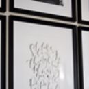 Custom Song Lyric Brush Lettering By Polly & Me | notonthehighstreet.com