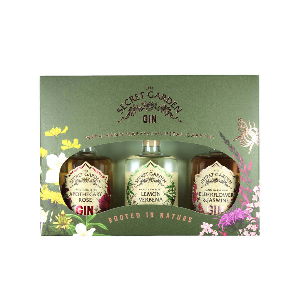 Secret Garden Miniature Gin Gift Set By Secret Garden Distillery ...