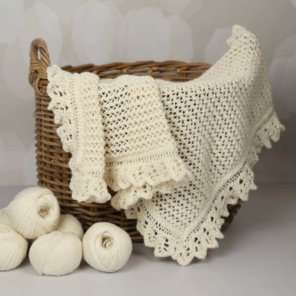 Bobby Baby Blanket Knitting Kit By Wool Couture