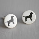 Ceramic Labrador Cufflinks By Chapel Cards | notonthehighstreet.com