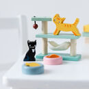 Wooden Pet Cat Play Set Toy By Twenty Seven | notonthehighstreet.com