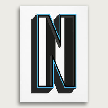Newcastle United Football Alphabet Typography Prints By Dinkit ...