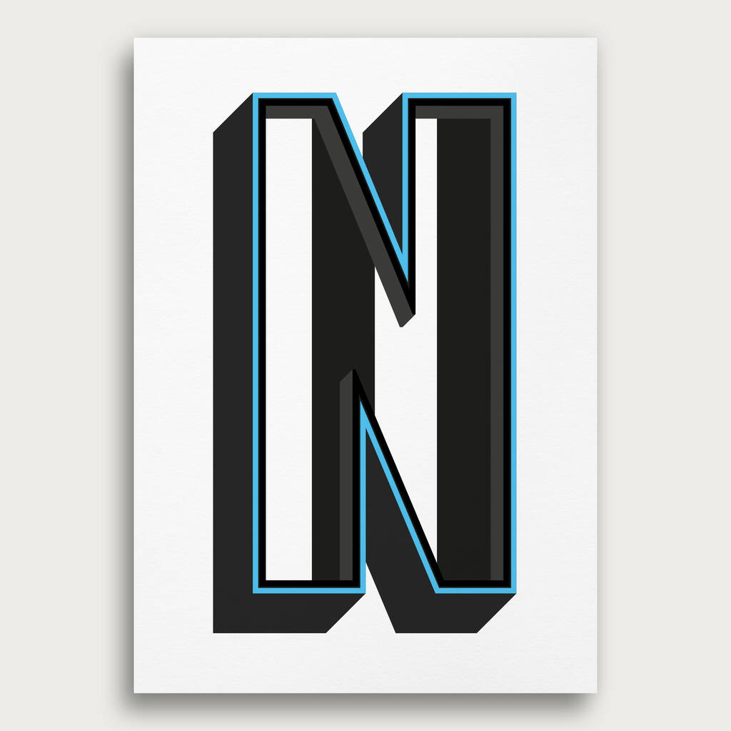 Newcastle United Football Alphabet Typography Prints By Dinkit ...