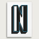 Newcastle United Football Alphabet Typography Prints By Dinkit ...