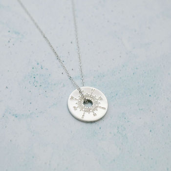 Silver Compass Necklace Where To Next By Cassiopi | notonthehighstreet.com