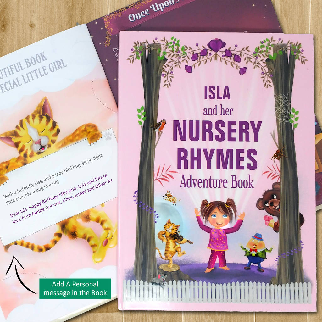 personalised nursery rhymes adventure book by my magic name ...