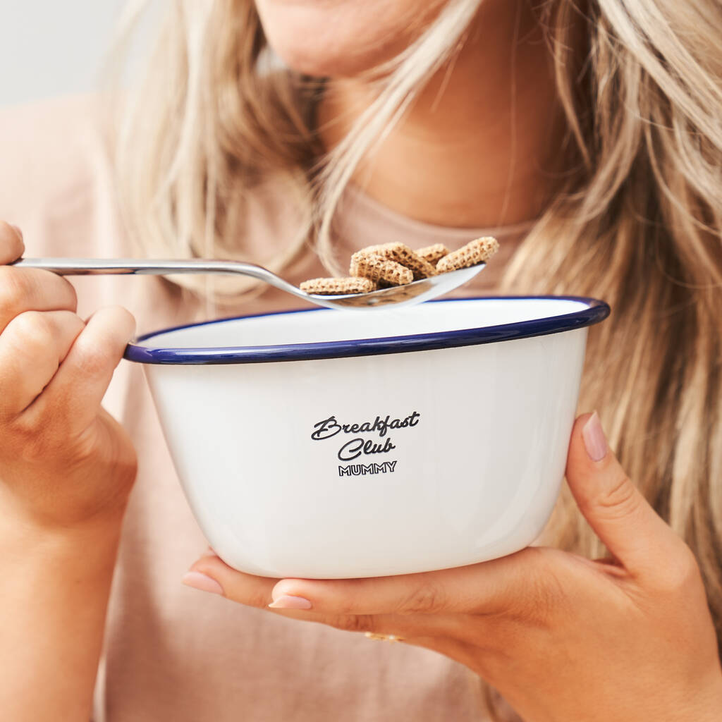 Enamel Personalised Bowl For Her By Sophia Victoria Joy ...