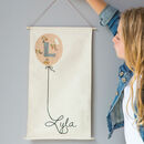 Personalised Baby Name Wall Hanging With Balloon By Little Ragsmith ...