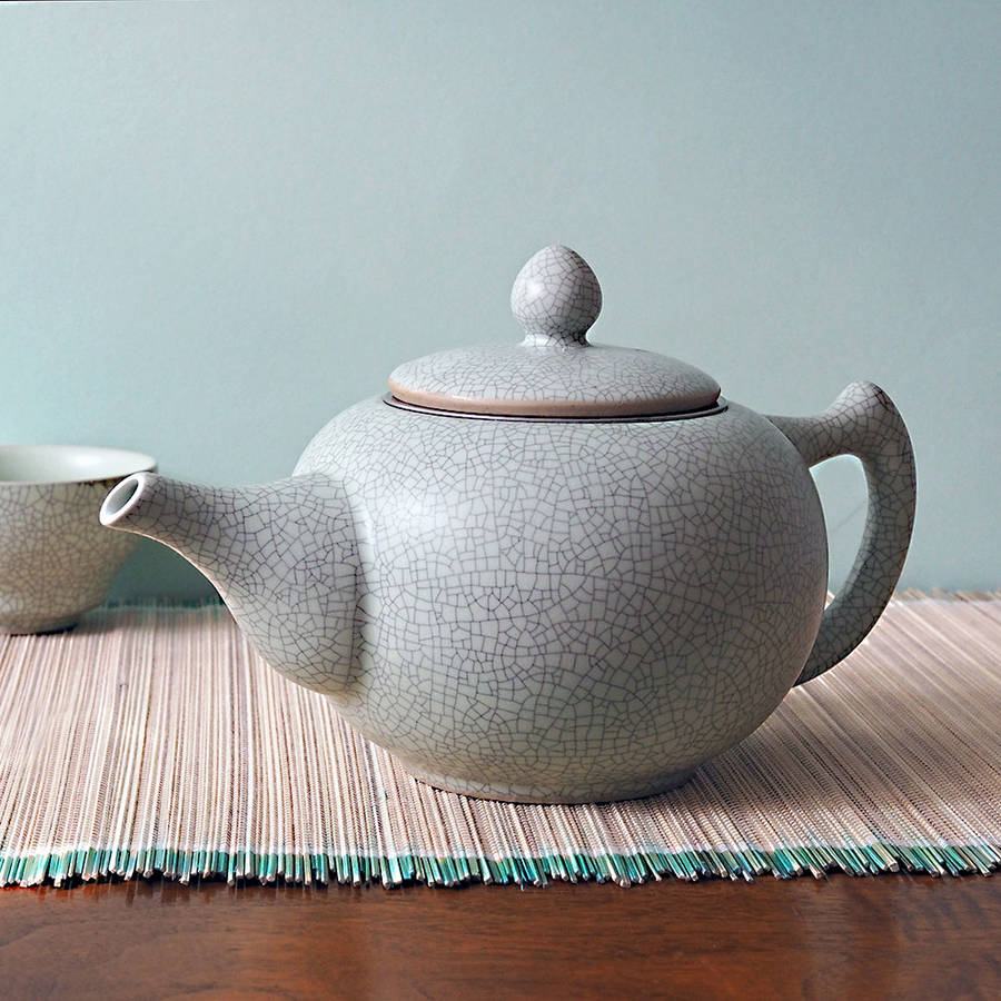 ru crackle glaze ceramic teapot by the exotic teapot ...