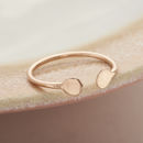 Personalised Disc Open Ring By Posh Totty Designs | notonthehighstreet.com