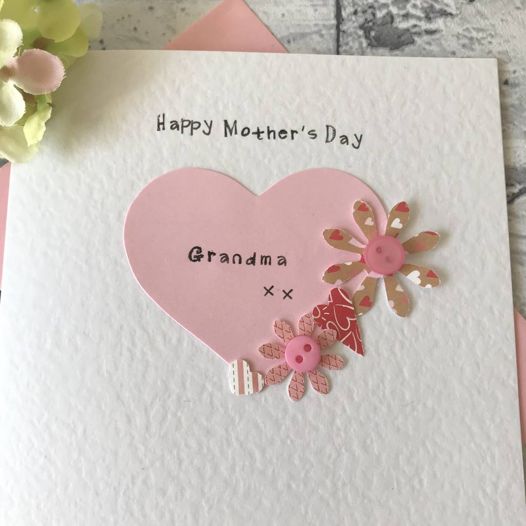 Personalised Mothers Day Card For Grandma By Kitty s 