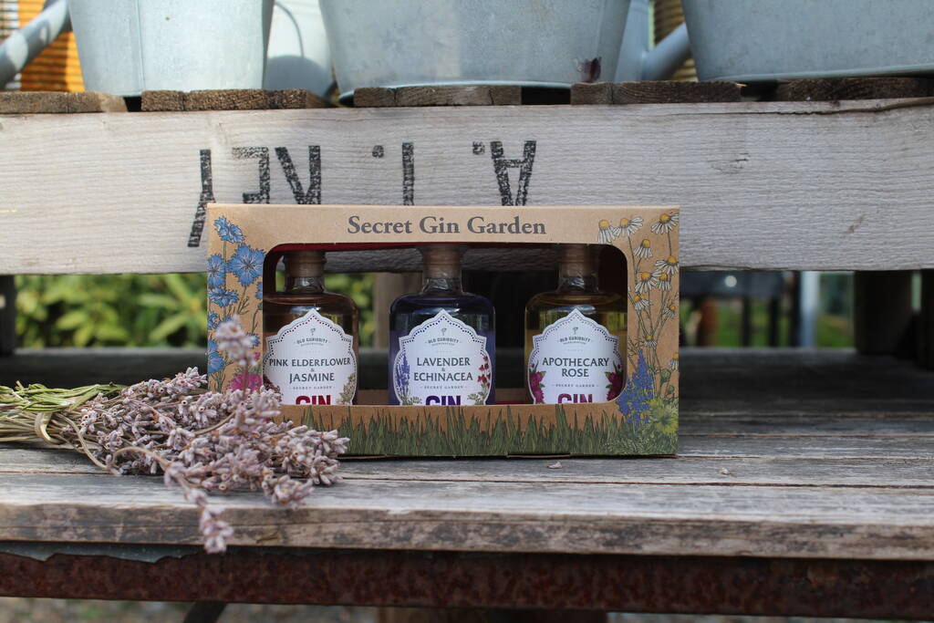 Gin Miniature Gift Set By Secret Garden Distillery | notonthehighstreet.com