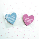 Personalised Heart Wedding Favours By Munchkin Creative ...