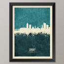 Cardiff Skyline Print And Box Canvas By Art Pause | notonthehighstreet.com