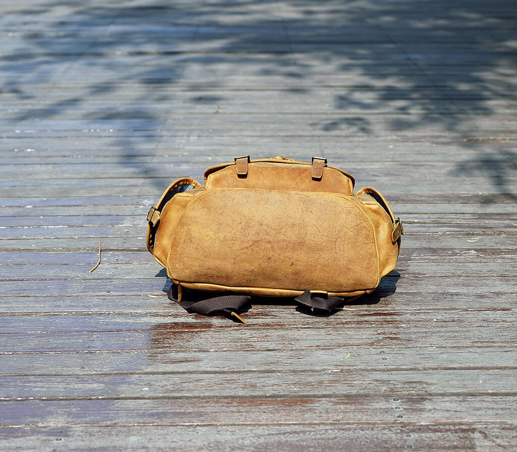 Vintage Look Genuine Leather Backpack By Eazo | notonthehighstreet.com