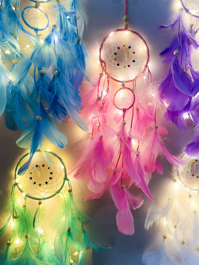 Pastel Colourful LED Dream Catchers By GY Studio | notonthehighstreet.com