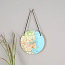 Personalised Hanging Map Location Circular Wall Art By Bombus ...