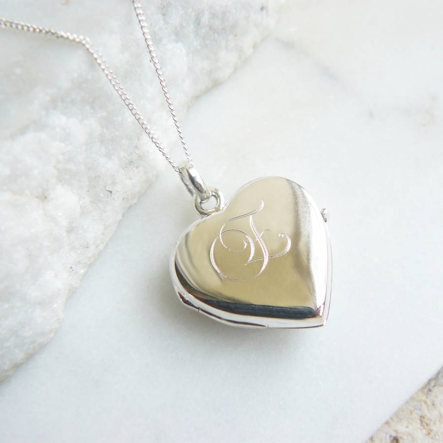 Monogrammed Silver Locket By Lime Tree Design | notonthehighstreet.com