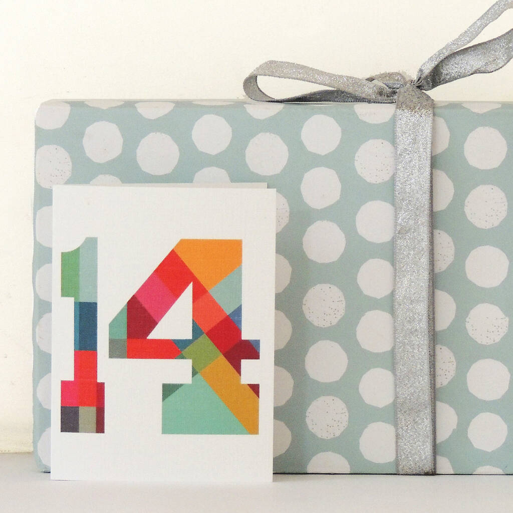 Mini Number Fourteen Card By Kali Stileman Publishing ...