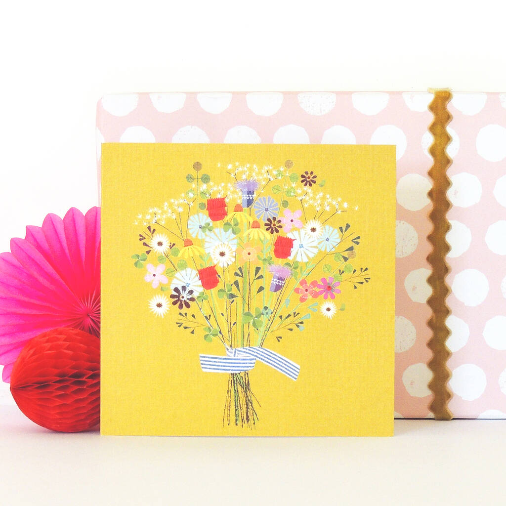 Bunch Of Flowers Card By Kali Stileman Publishing | notonthehighstreet.com