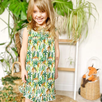 Lazy Leopard Cotton Nightie By Fox In A Box | notonthehighstreet.com