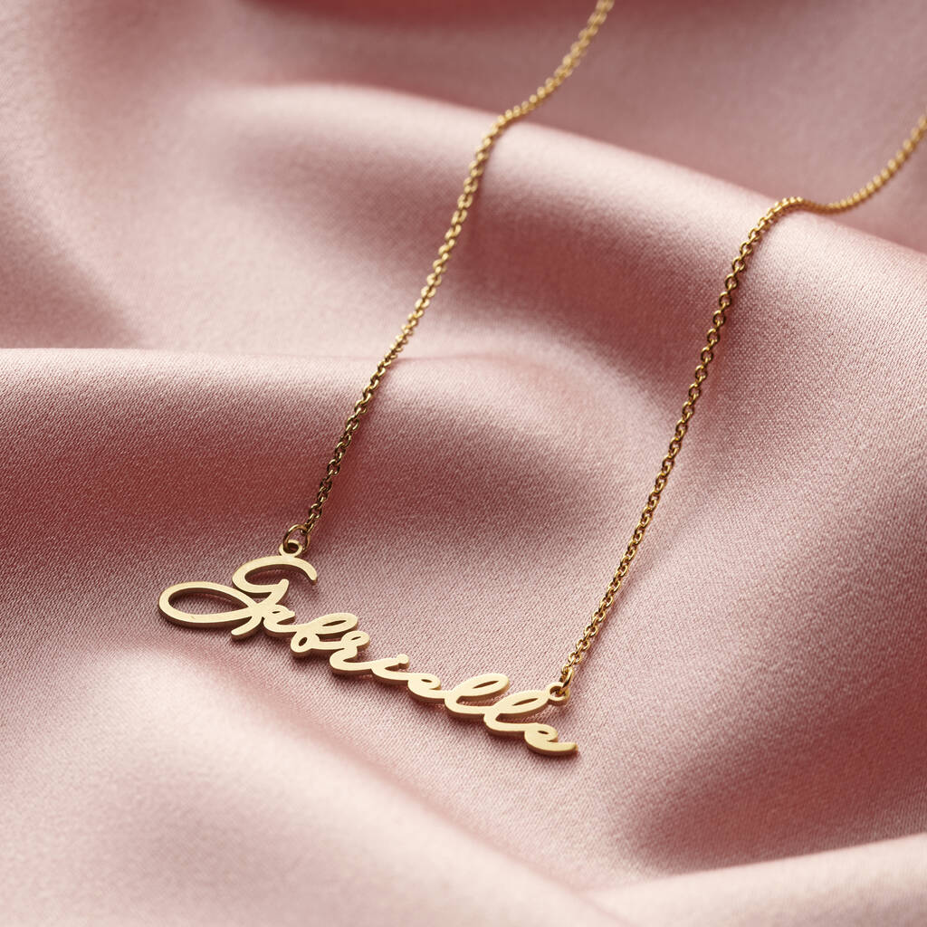 Script Name Necklace By Posh Totty Designs Notonthehighstreet