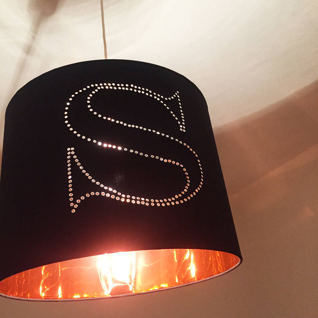 personalised letter lampshade by bymarie | notonthehighstreet.com