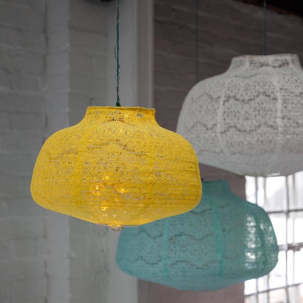 lace lamp shades by the forest & co | notonthehighstreet.com