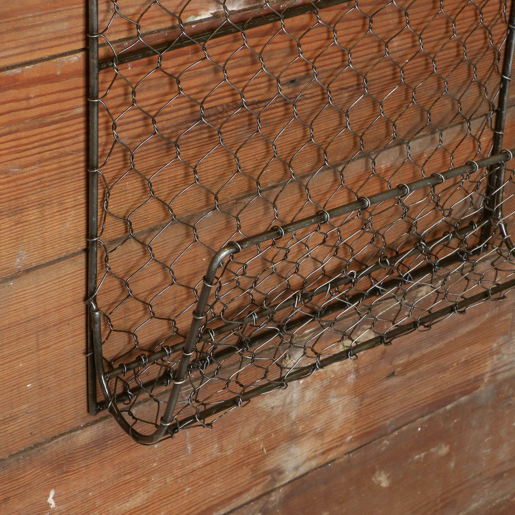 Black Wire Wall Mounted Garden Storage Rack By Dibor