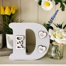 Personalised Father's Day D For Dad Grey Letter Gift By Craft Heaven ...