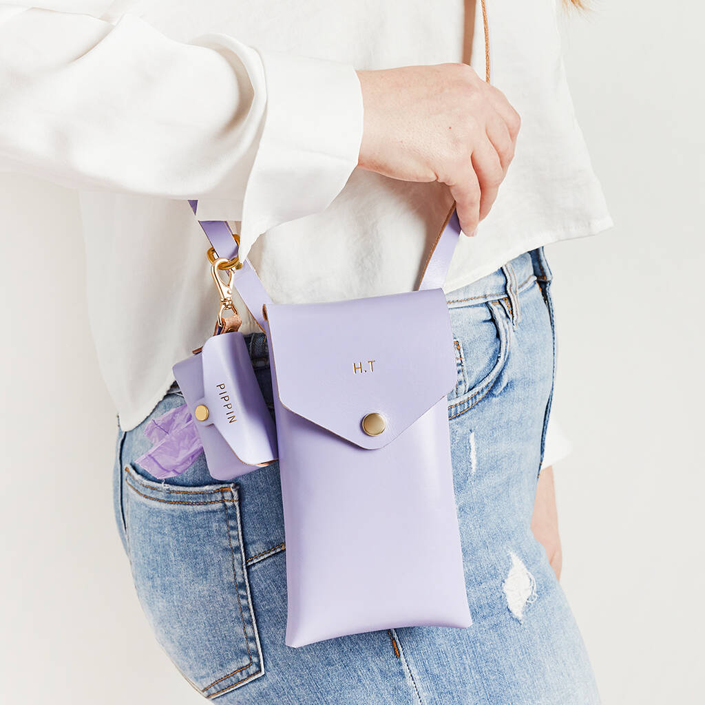 Personalised Leather Phone Pouch By SBRI | notonthehighstreet.com