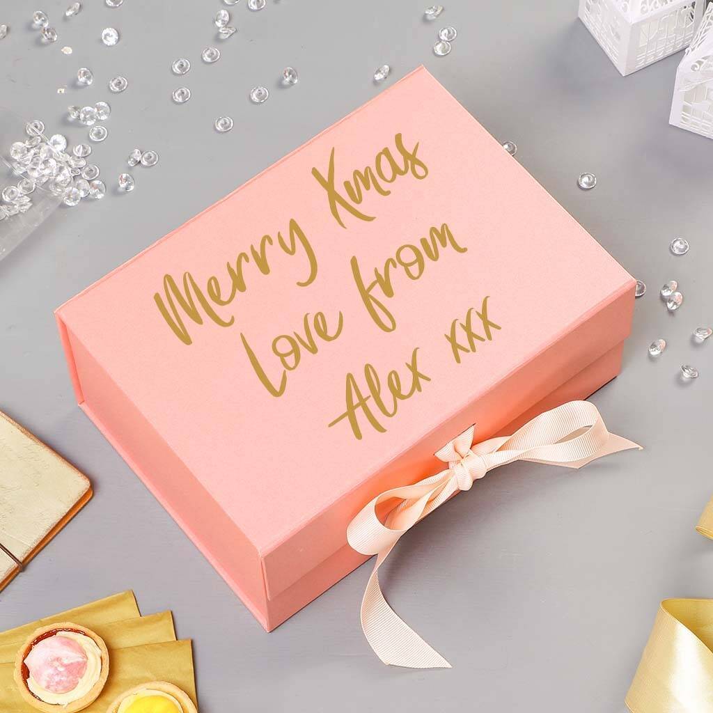 Rose Gold Luxury Personalised Gift Box By Dibor | notonthehighstreet.com
