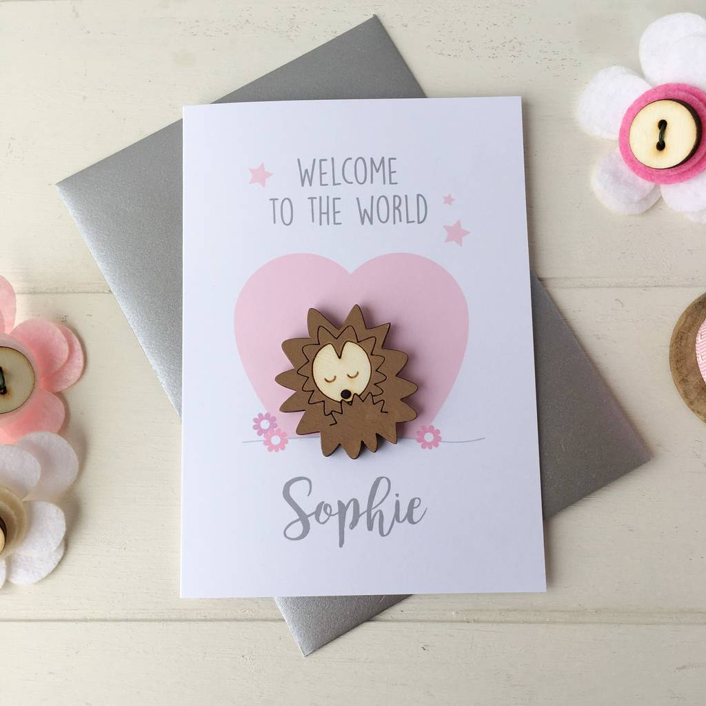 personalised new baby girl card by just toppers | notonthehighstreet.com