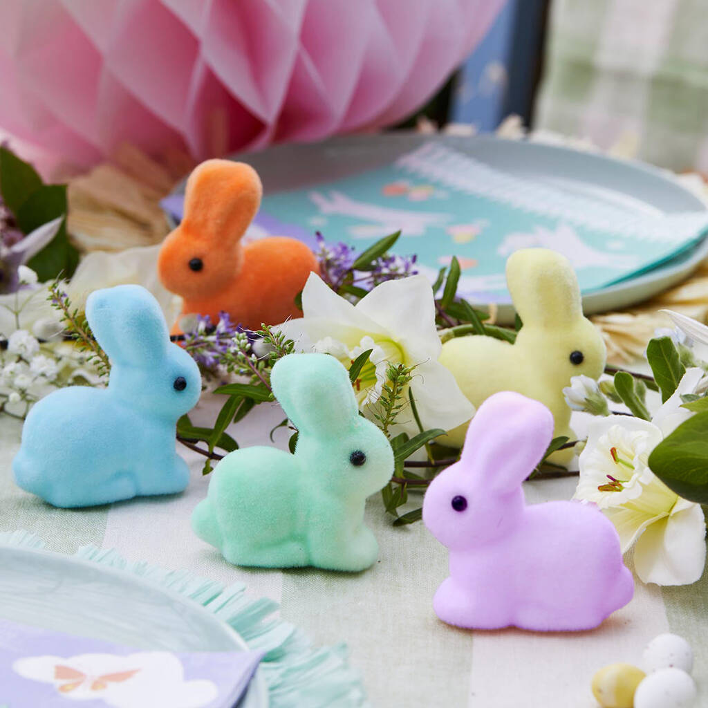Easter Bunny Pastel Table Decorations By Little Big Party Co.