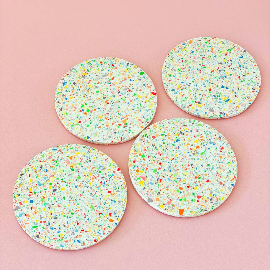 Handmade Jesmonite Terrazzo Coasters By Crafty Thyme UK ...