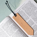 Personalised Leather Bookmark For Him By Swag And Tassel ...