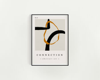 Connection Abstract Art Wall Print By Bhambina Prints ...