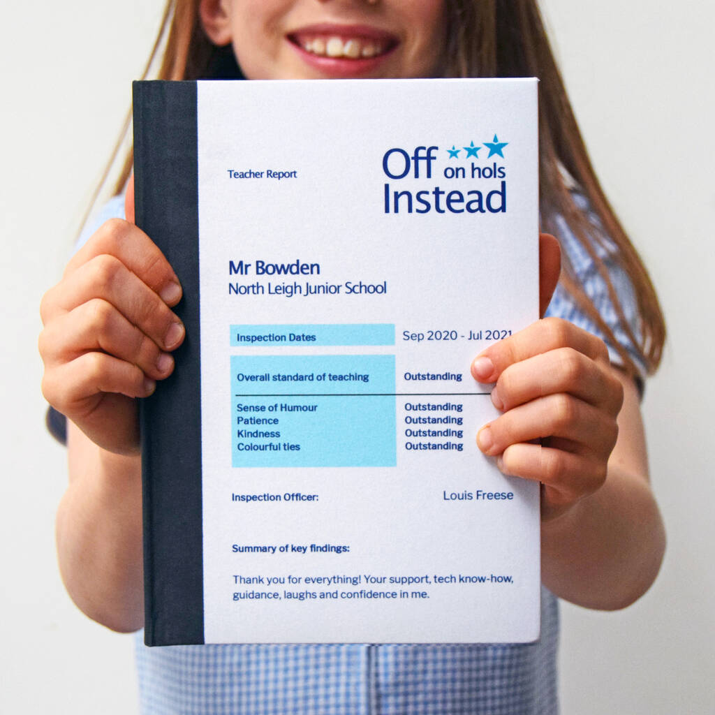 Personalised Report Style Notebook For Teacher By Of Life & Lemons ...