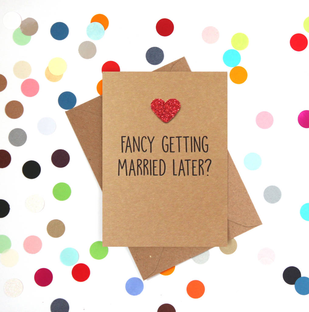 'fancy getting married' funny fiance card by bettie confetti ...