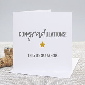 Con'grad'ulations Personalised Graduation Card By Slice of Pie Designs ...